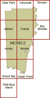 Historical Maps of Alabama - Topographic Quadrangles