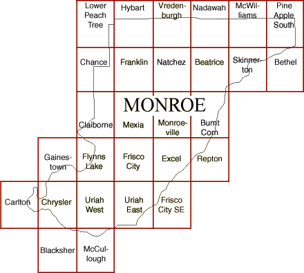 Historical Maps of Alabama - Topographic Quadrangles