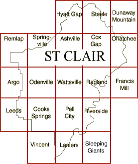 Historical Maps of Alabama - Topographic Quadrangles