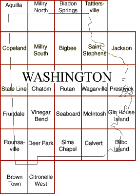 Historical Maps of Alabama - Topographic Quadrangles